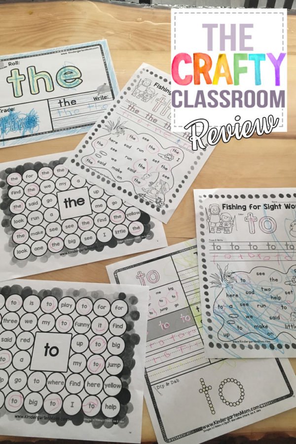 Using Sight Words - Crafty Classroom Review - Nourishing Parenting
